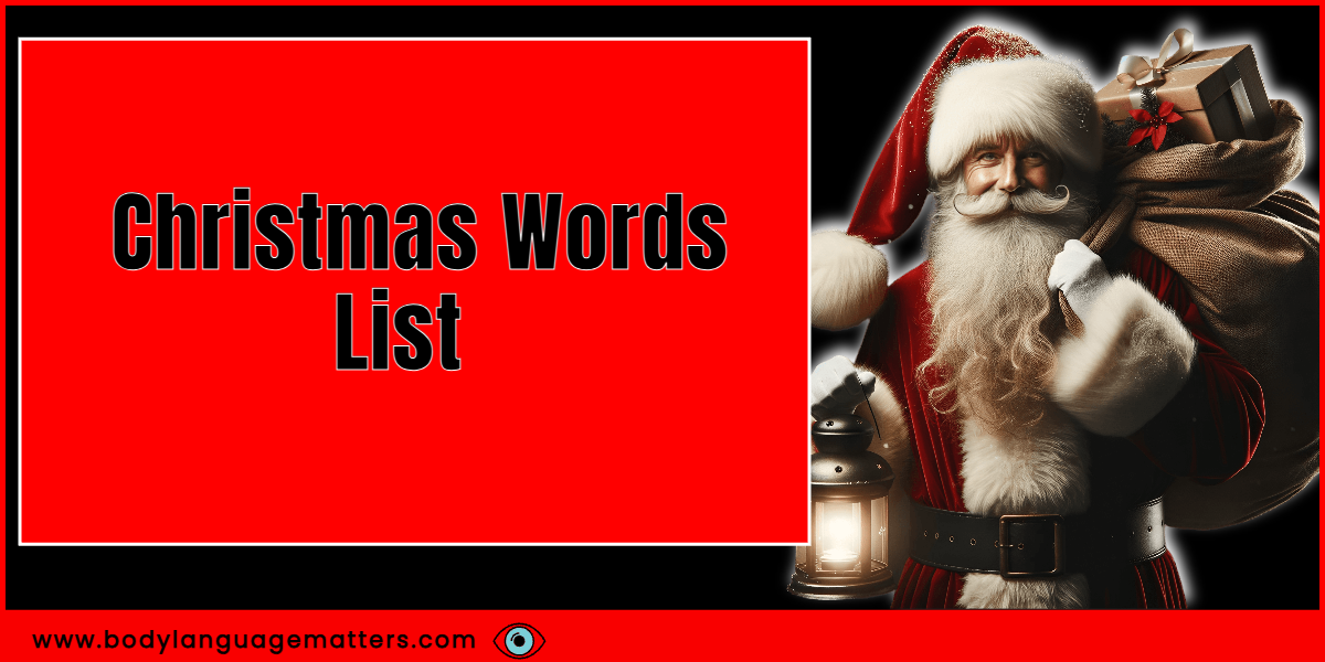 Christmas Words List Body Language Matters Christmas Words List Body Language Matters